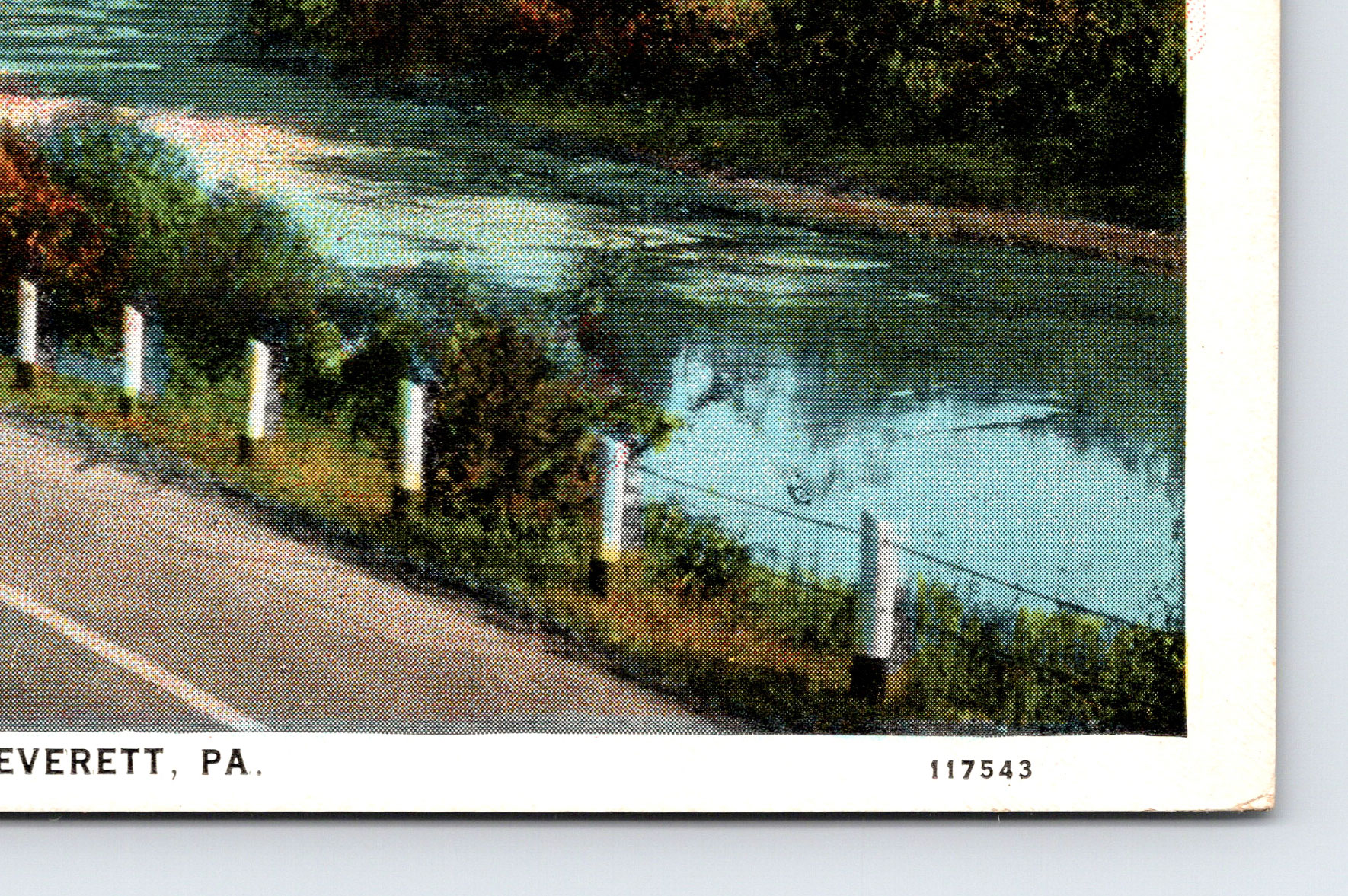 WB Postcard Everett PA Pennsylvania Lincoln Highway & Juniata River | eBay